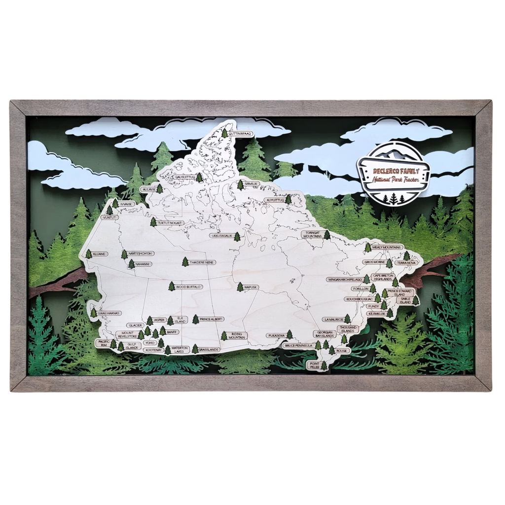 3D Canadian National Parks Travel Map – Map store